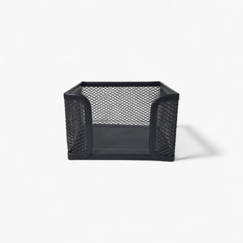 Porta cubo metalico rejilla negro x 500 hojas. – PapelCruz Libreria ...