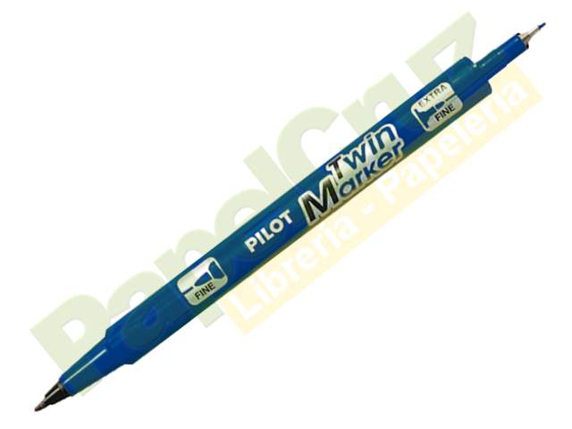 Marcador Pilot permanente Twin marker azul – PapelCruz Libreria – Papeleria