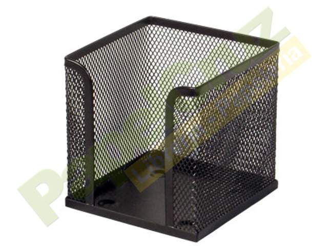 Porta cubo metalico rejilla negro x 500 hojas. – PapelCruz Libreria ...