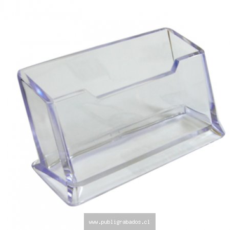 Tarjetero Abel acrilico pequeño de mesa. – PapelCruz Libreria – Papeleria