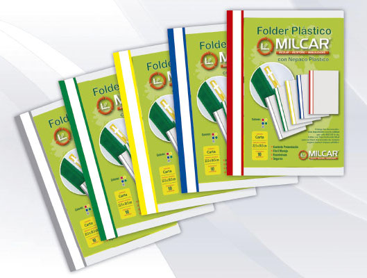 Folder plastico Milcar tam. oficio. – PapelCruz Libreria – Papeleria