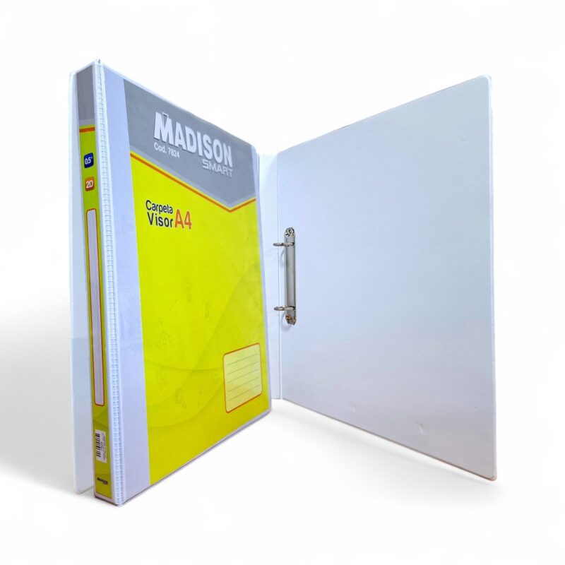 Binder Madison 1/2″ A-4 blanco 2 anillos D. – PapelCruz Libreria ...